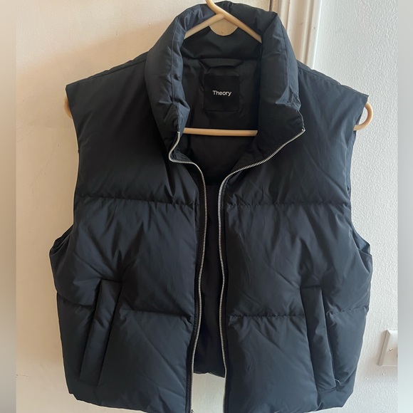Theory | Jackets & Coats | Theory Cropped Puffer Vest | Poshmark